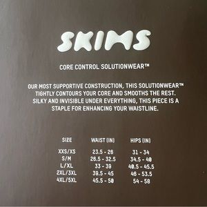 SKIMS | Intimates & Sleepwear | Skims Core Strong Control Brief ...